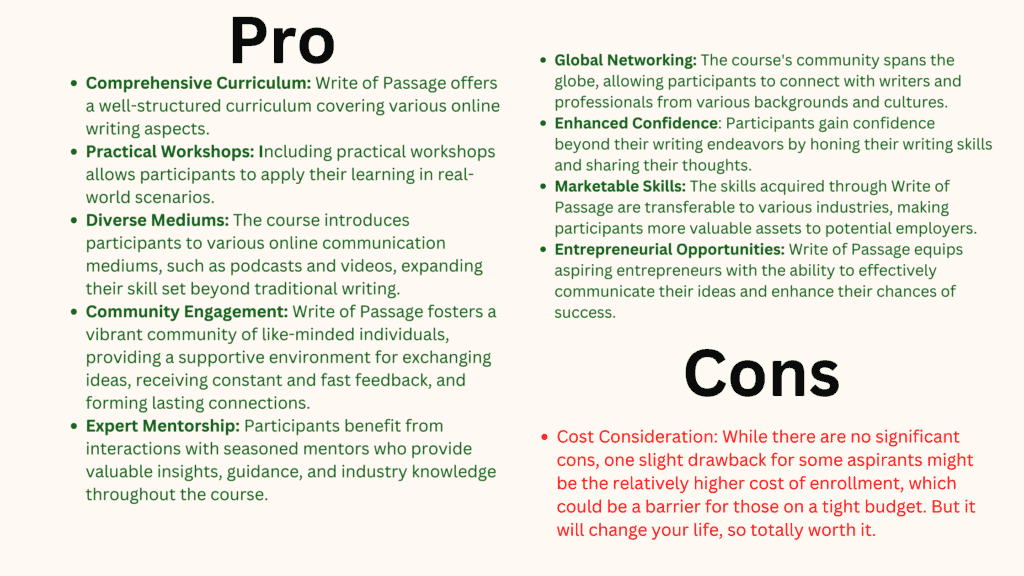 Write of Passage Review: 4 Experts Told Me How It Changed Their Life